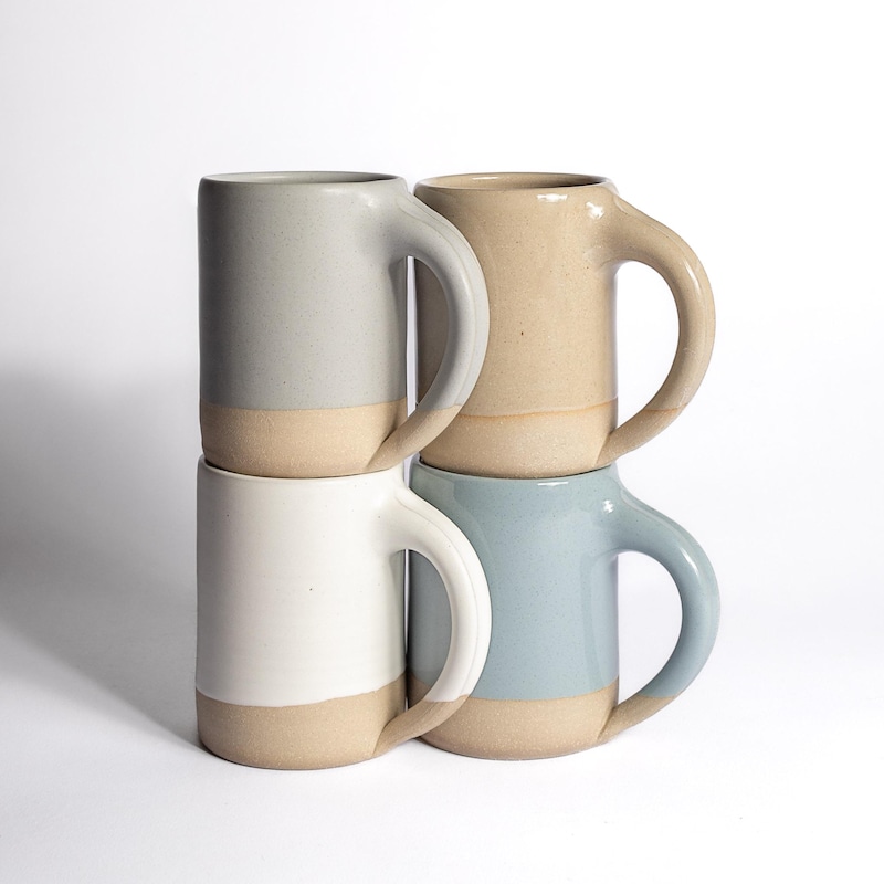 Ceramic Mugs Neutral Set - Etsy