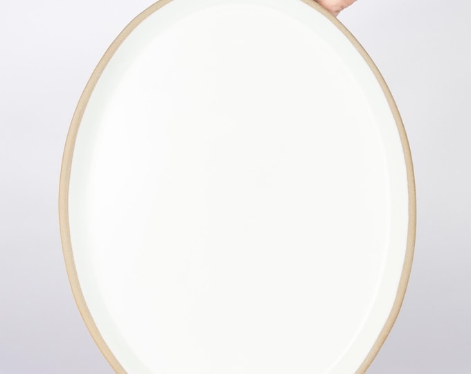 Handmade White Platter, White Serving Platter, Ceramic Serving Tray ...