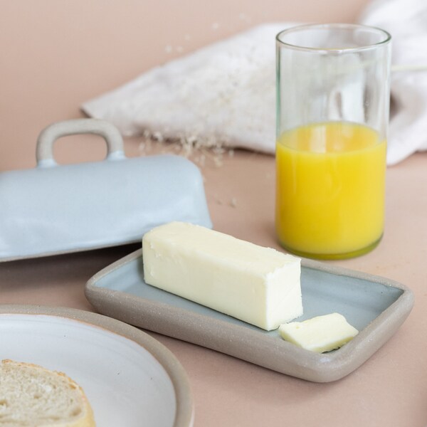 Blue Butter Dish - Etsy