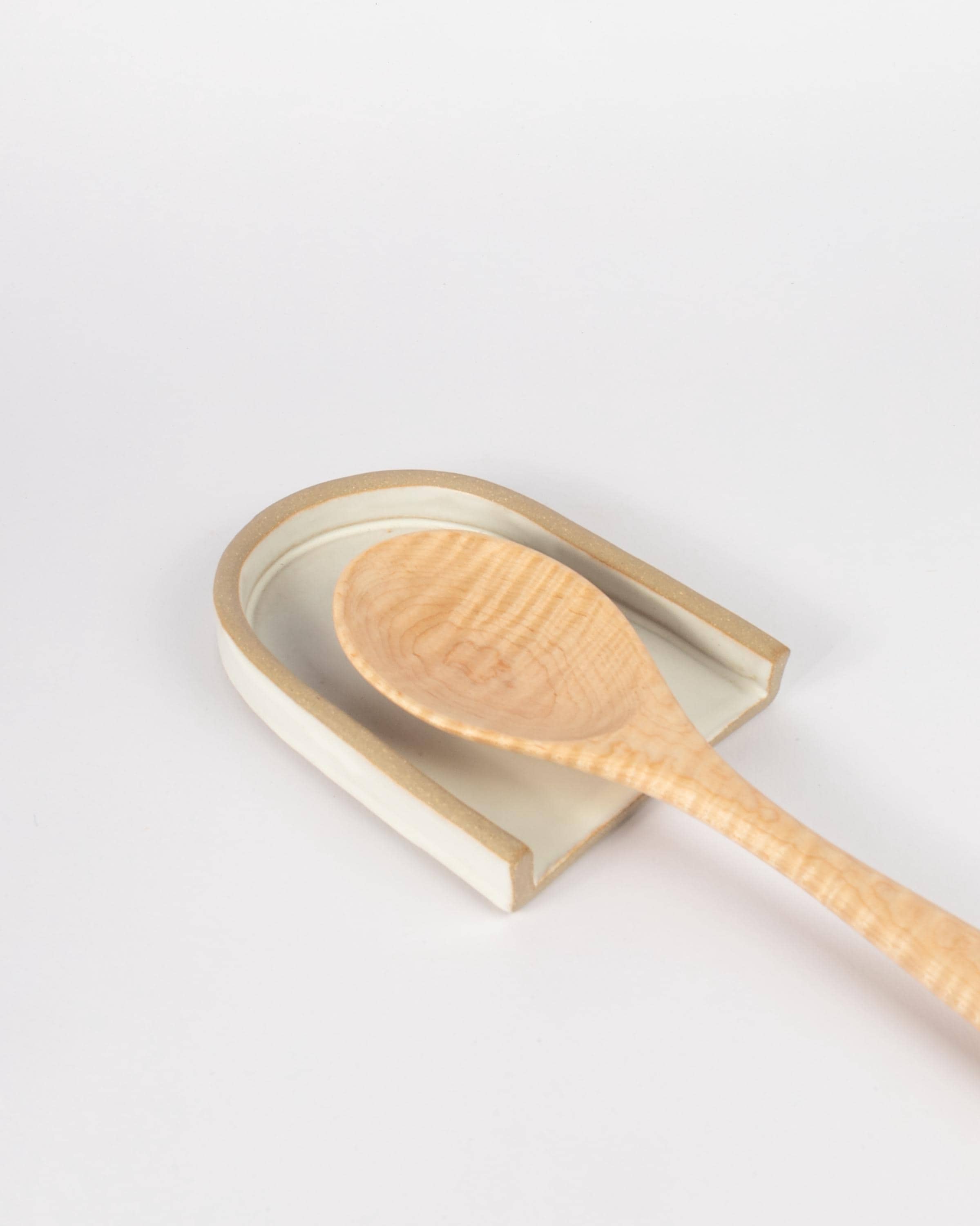 Handmade Arched Ceramic Spoon Rest, Modern Kitchen Decor, Rounded ...