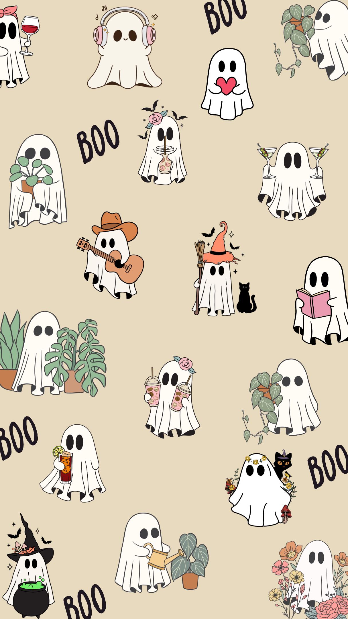 Ghosts Wallpaper - Etsy