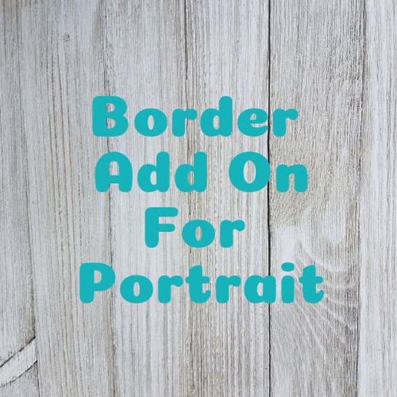 Personalized Family Portrait Border Add On | Etsy