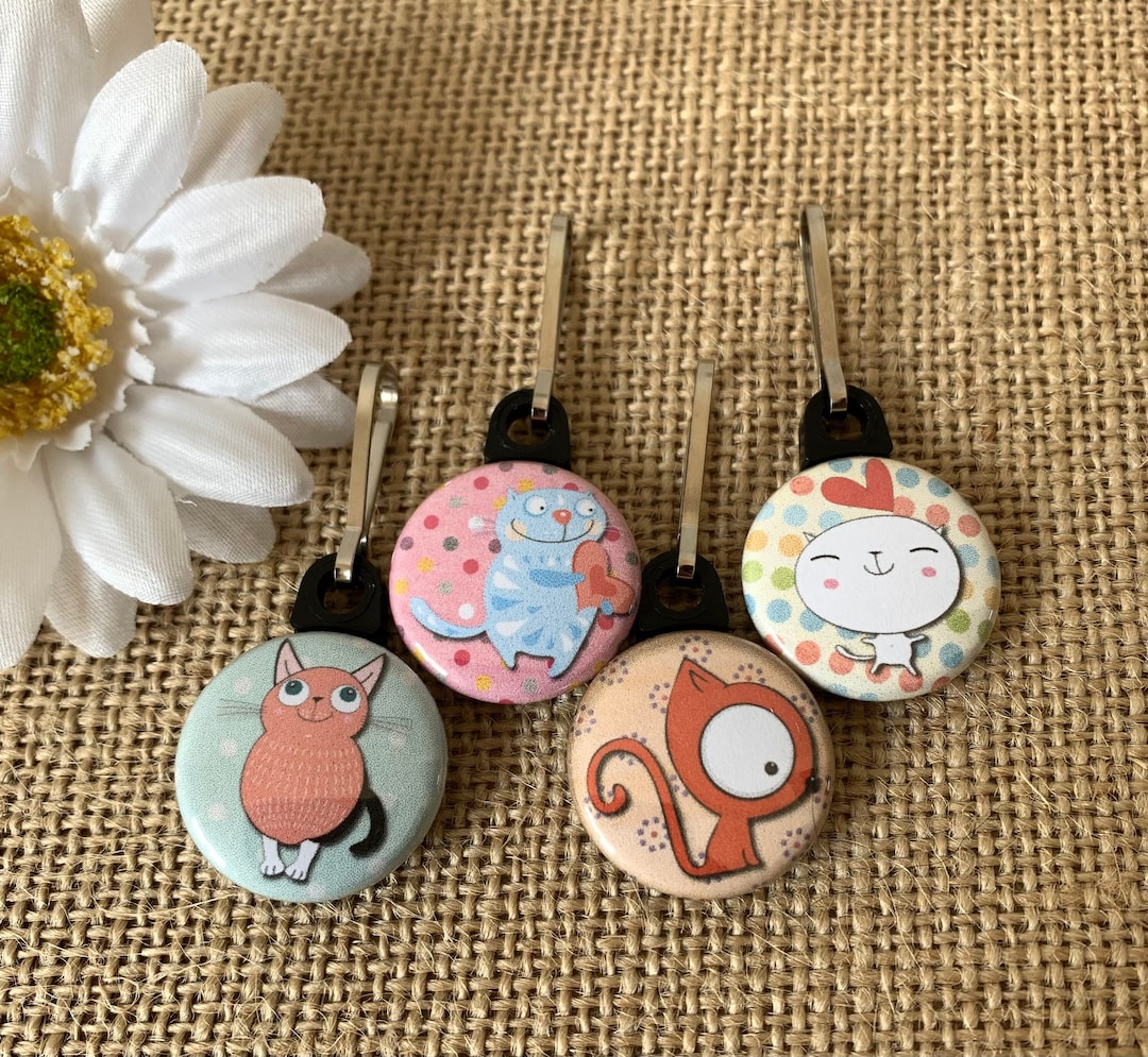 Lovable Animals Zipper Pull Set - Etsy