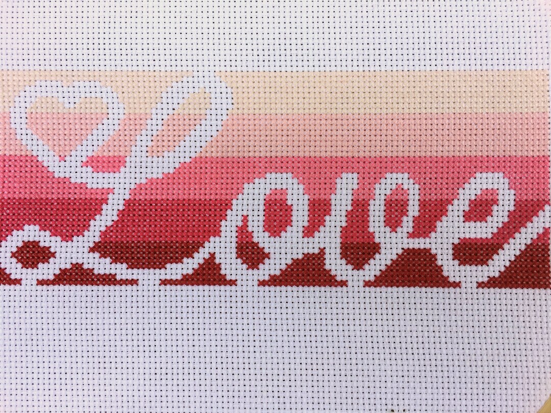 Love Cross Stitch Pattern PDF - Instant Download - Etsy