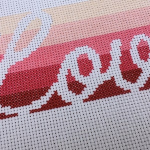 Love Cross Stitch Pattern PDF - Instant Download - Etsy