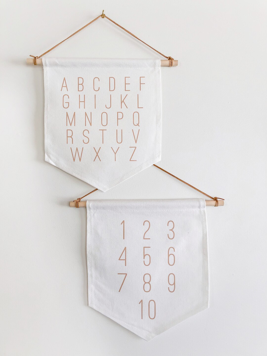 Alphabet Banner, Alphabet Flag, Number Banner, Nursery Decor ...