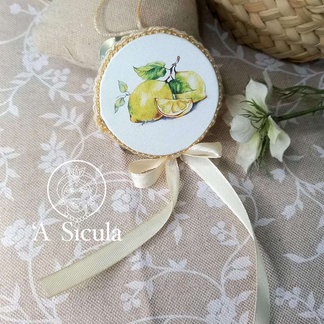 Sicilian Tamburelli 5 Cm - Favors and Placeholders With Lemon Design ...