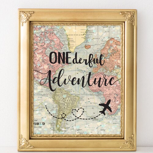 Printable Onederful Adventure World Map 8x10 Onederful Print - Etsy