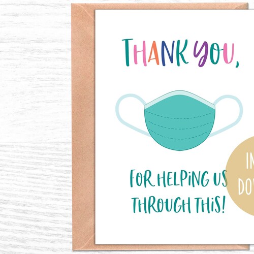 Front Line Workers Thank You Card Thank You for the Daily | Etsy