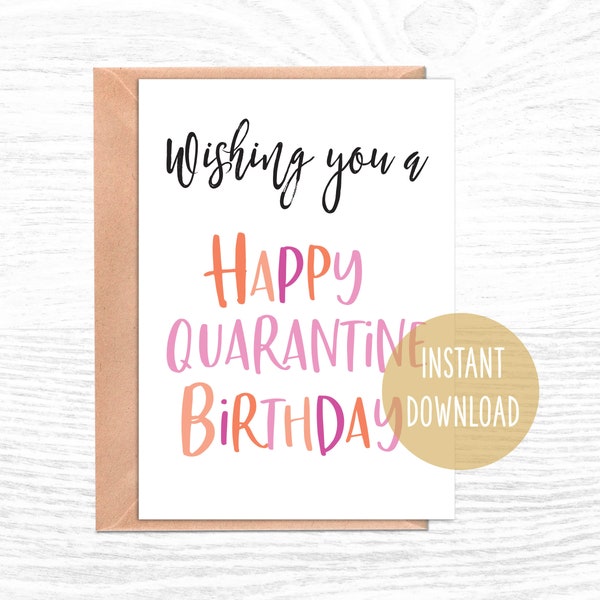 Quarantine Card - Etsy UK