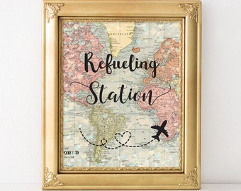 Refuel here sign | Etsy