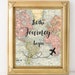 Please Sign Guest Book Sign World Map 8x10, Travel Themed Guestbook ...