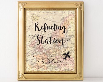 Refuel here sign | Etsy