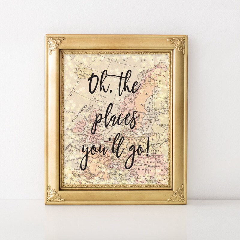 Oh the Places - Etsy