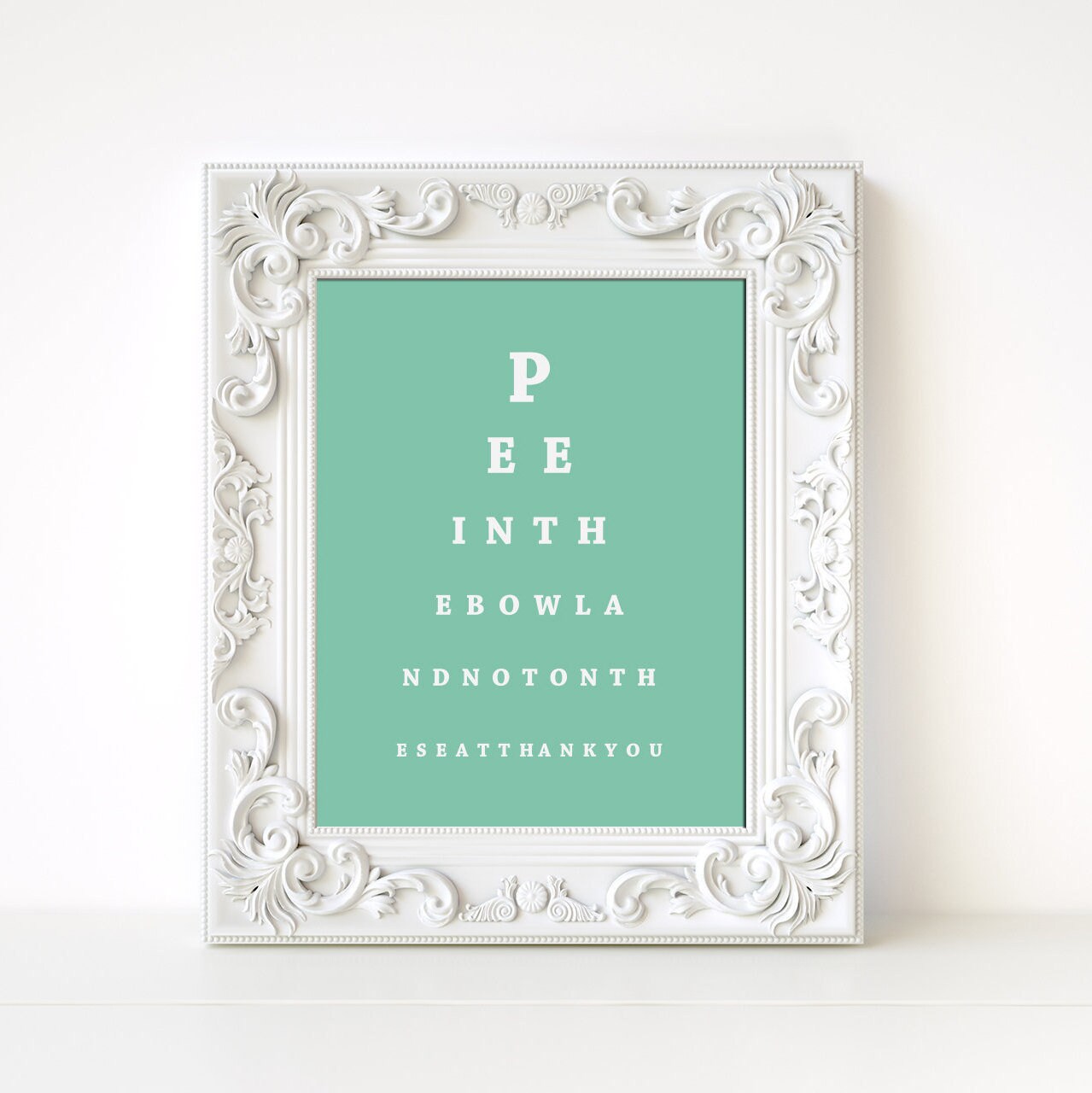 Printable Pee in the Bowl Bathroom Decor Funny Bathroom Art - Etsy