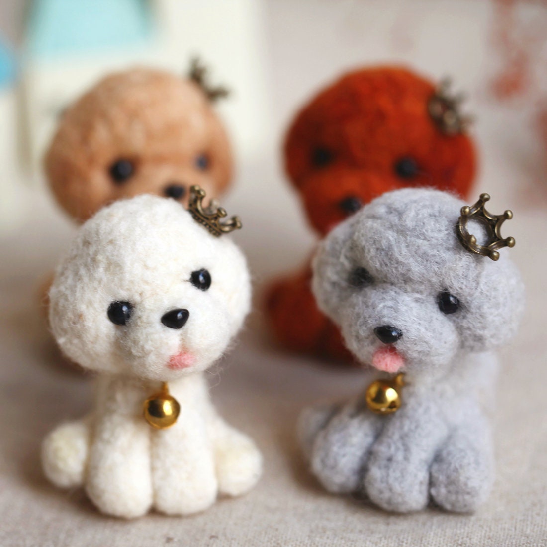 Toy Poodle DIY Needle Felting Craft Kit | Etsy