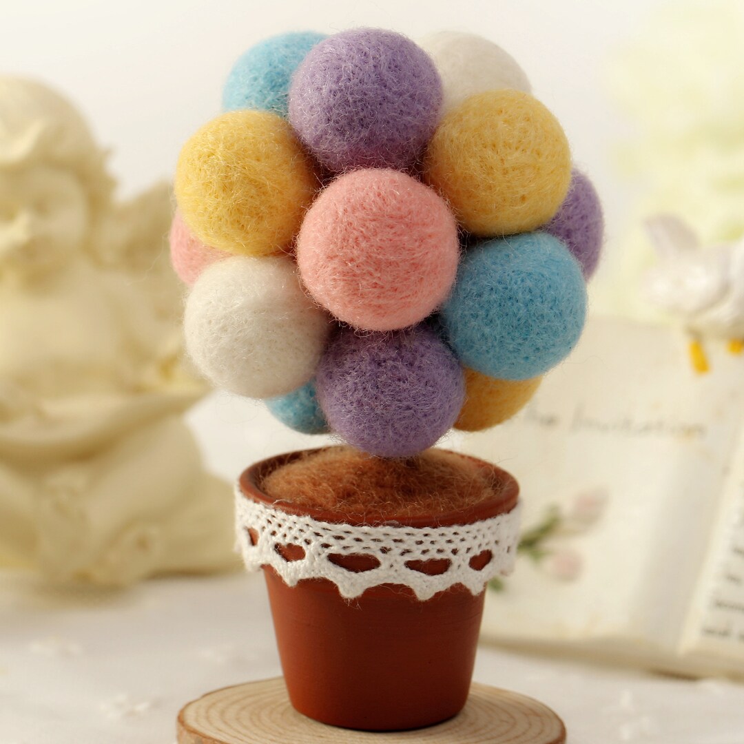 Cotton Candy Tree - DIY Needle Felting Craft Kit - Etsy