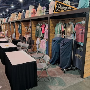 Rustic Slatwall Display, Real Wood Vendor Booth, Vintage Pop up Shop ...