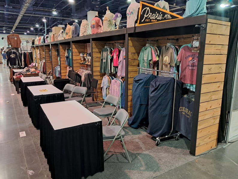 Rustic Slatwall Display, Real Wood Vendor Booth, Vintage Pop up Shop ...