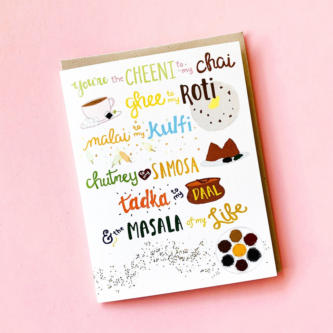 Masala of My Life - Indian Valentine's Day Card, Indian Wedding Cards ...