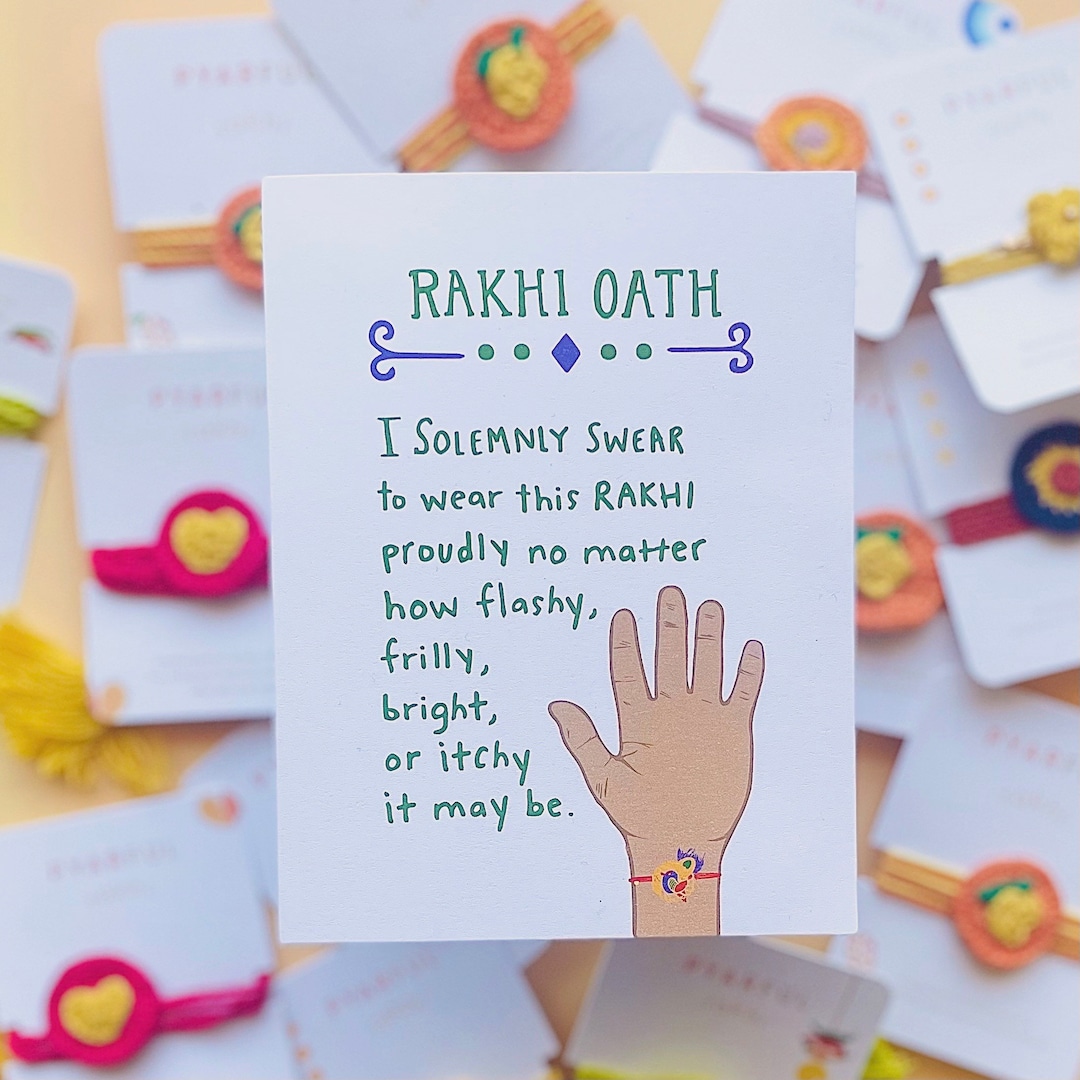 Rakhi Oath - Brother, Indian Card, Pyarful, Desi, South Asian, Rakhi ...