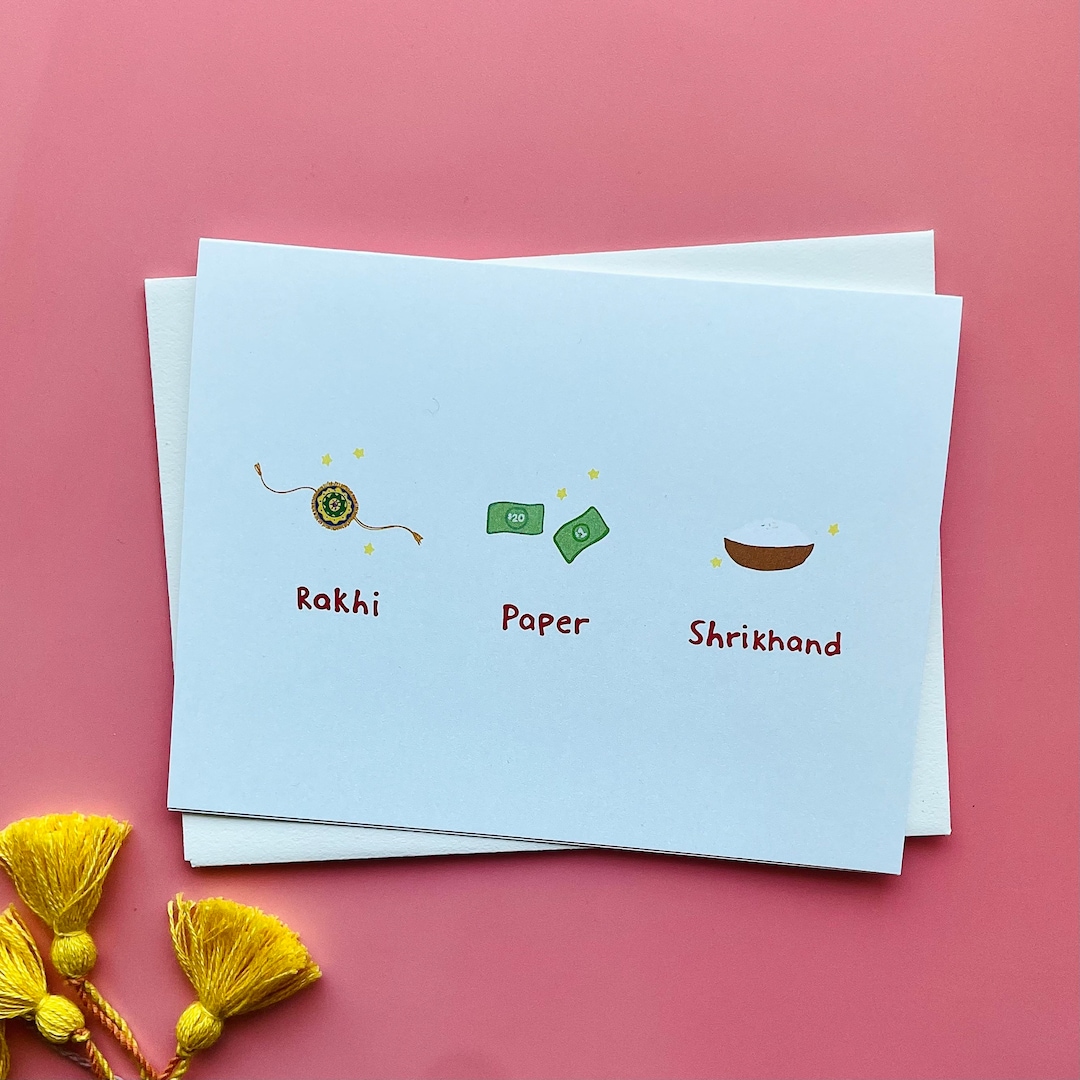 Rakhi Paper Scissors - Brother, Indian Card, Pyarful, Desi, South Asian ...