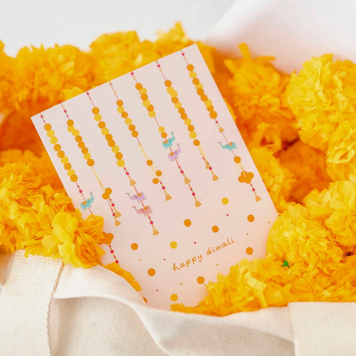 Diwali Decor - Indian Card, Pyarful, Desi, South Asian, Deepavali, Diya ...
