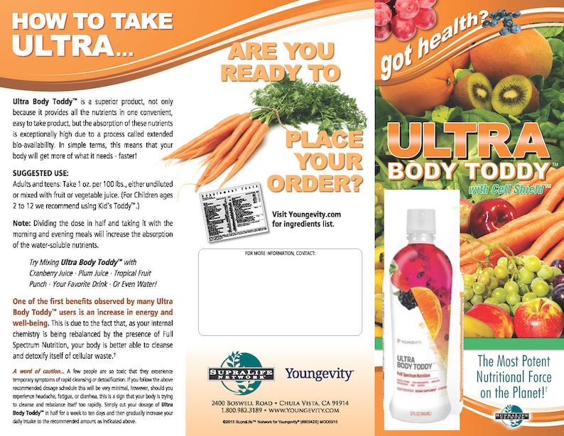 Ultra Body Toddy With Cell Sheild Dr. Joel Wallach - FREE SHIPPING - Etsy