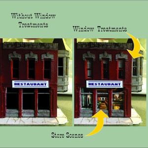 HO Scale Window Treatments - Etsy