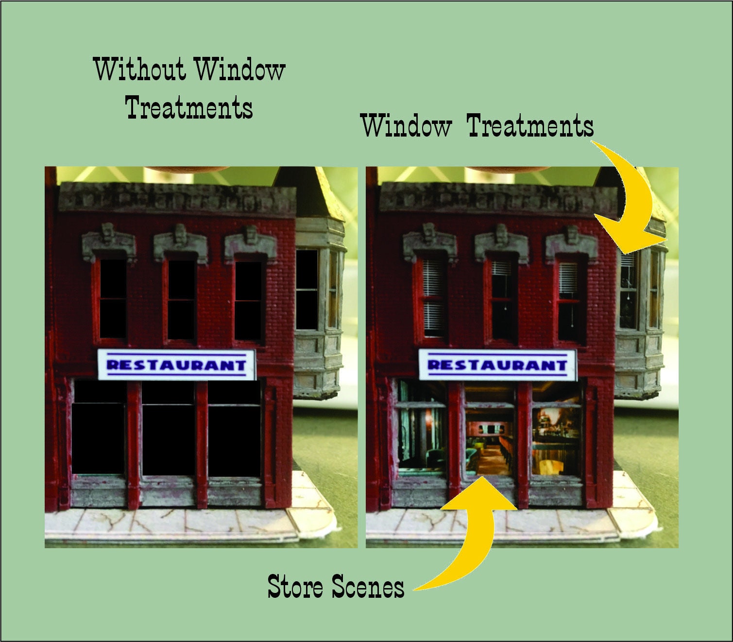 HO Scale Window Treatments - Etsy