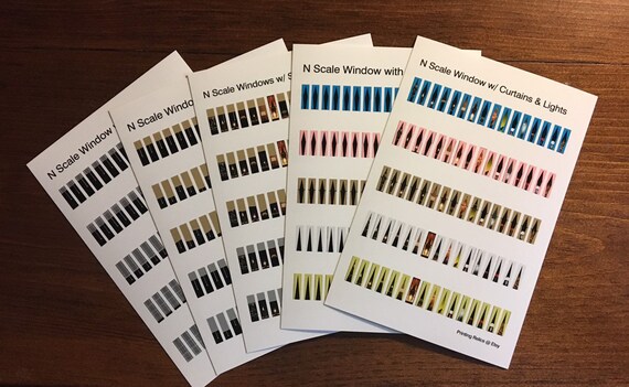 N Scale Window treatments | Etsy