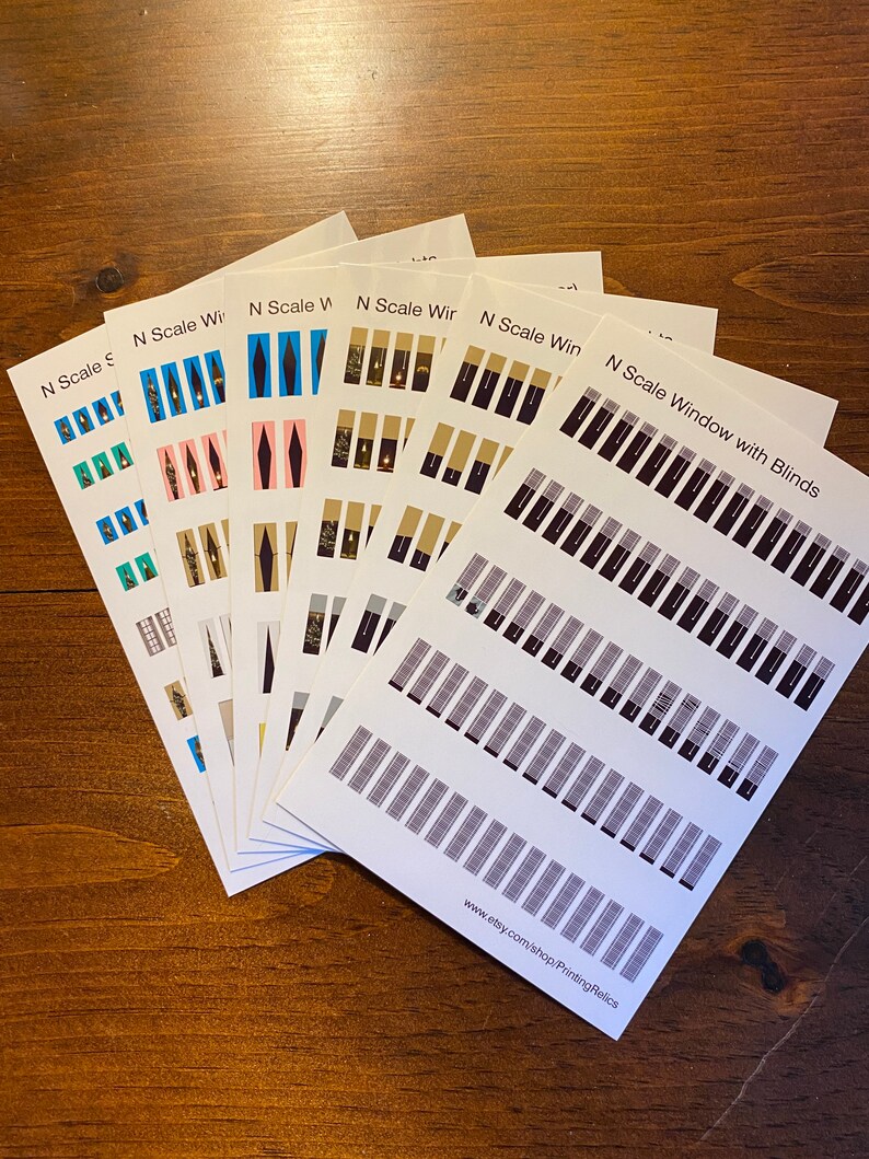 N Scale Window Treatments - Etsy