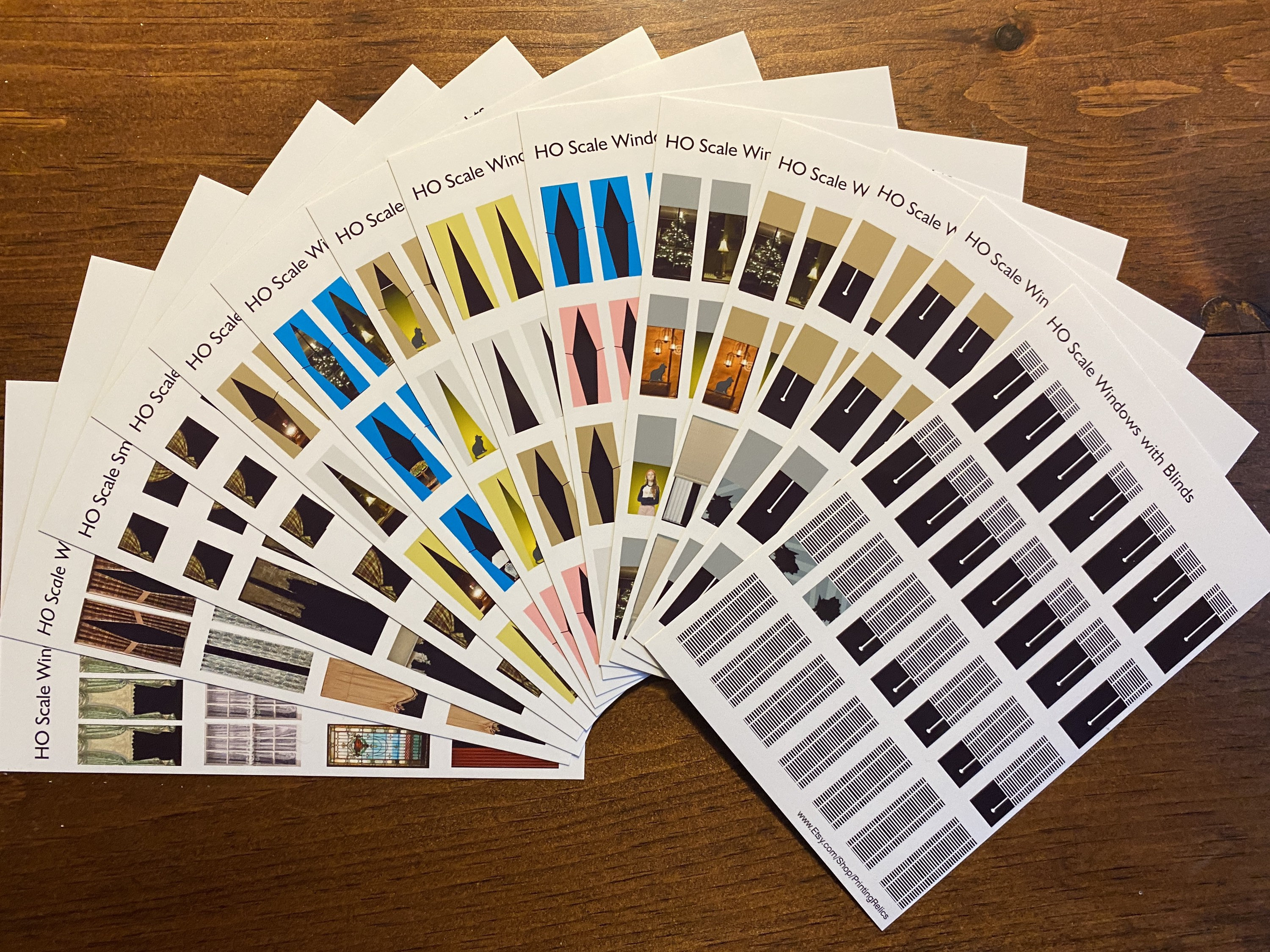 HO Scale Window Treatments - Etsy