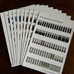 N Scale Window Treatments - Etsy