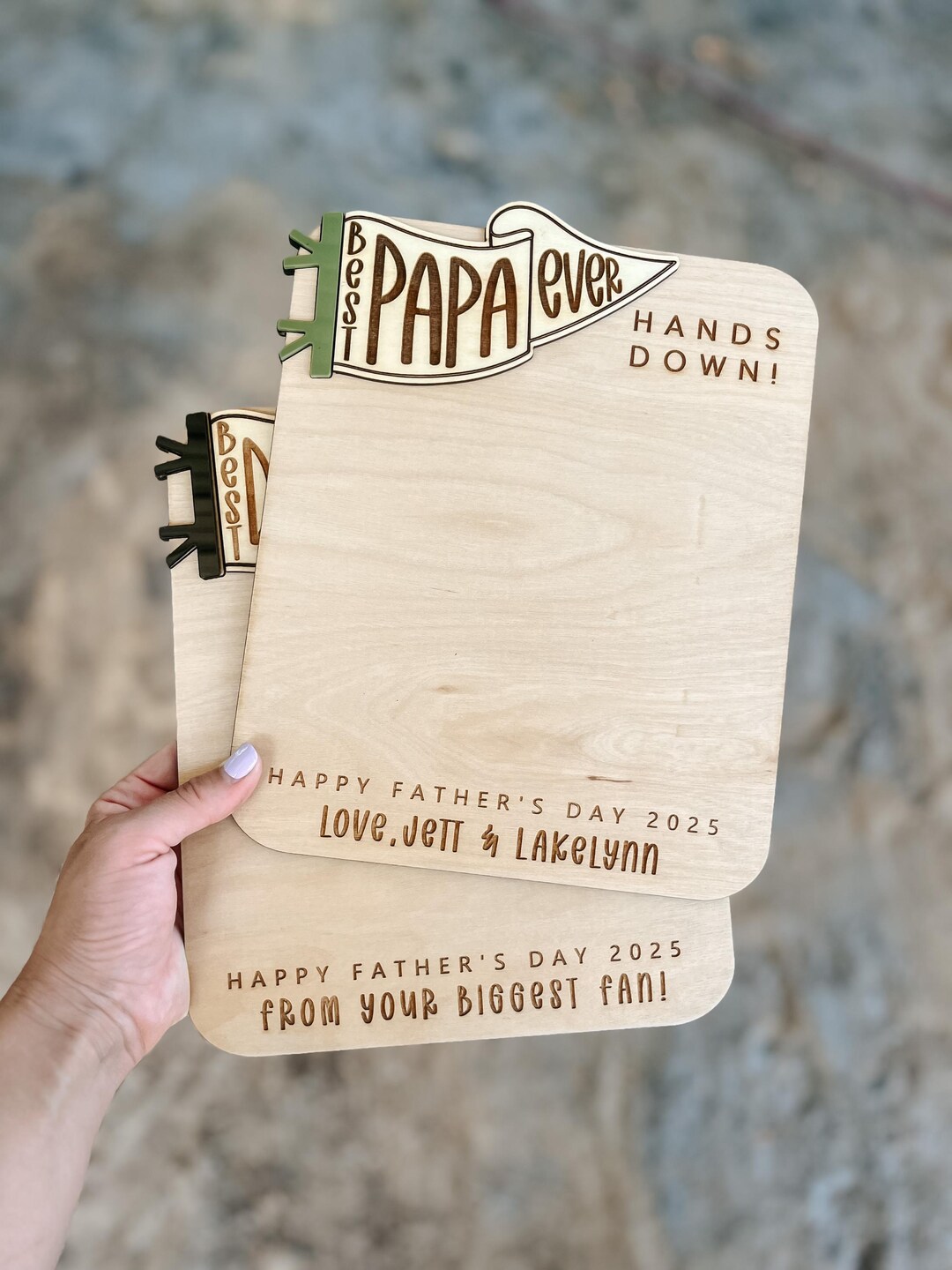 Fathers Day Keepsake, Fathers Day Gift, Fishing Fathers Day Handprint ...