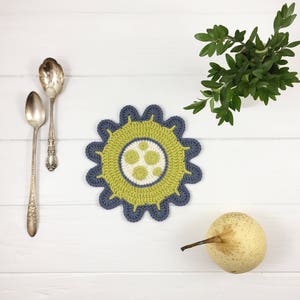 Crochet Pattern Coaster Doily Coaster Pattern Crochet Placemat Table ...