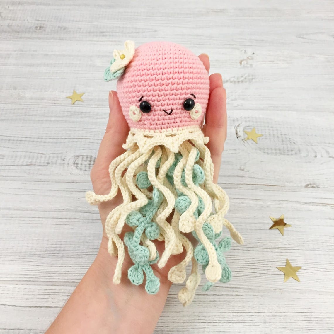 Crochet Pattern Amigurumi Jellyfish pattern sea animal | Etsy