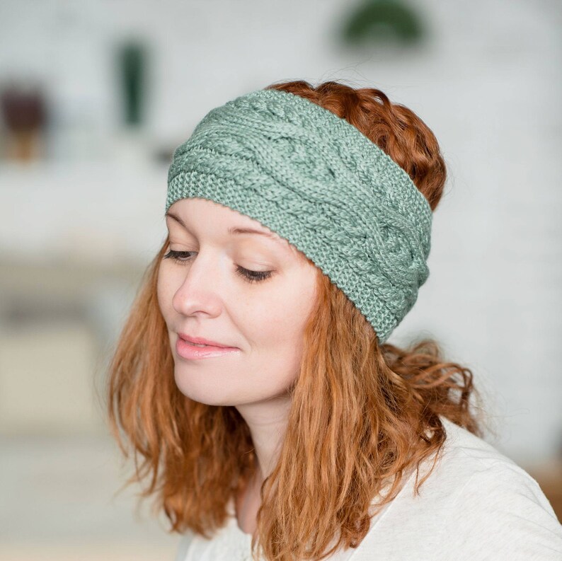 Headband Pattern Earwarmer Pattern Knit Ear Warmer Headwrap | Etsy