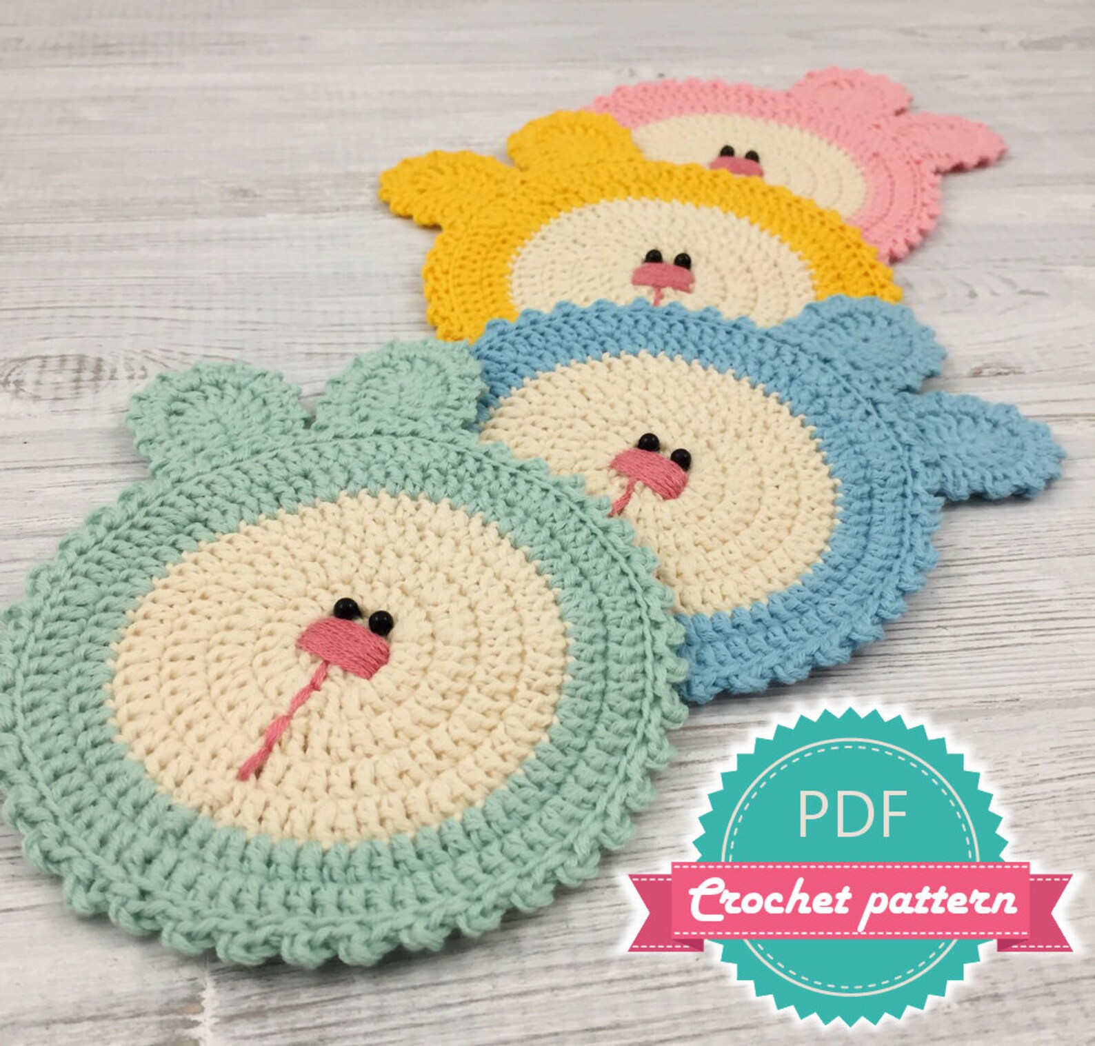 Coaster Pattern Crochet Pattern Crochet Doily Easy Crochet - Etsy