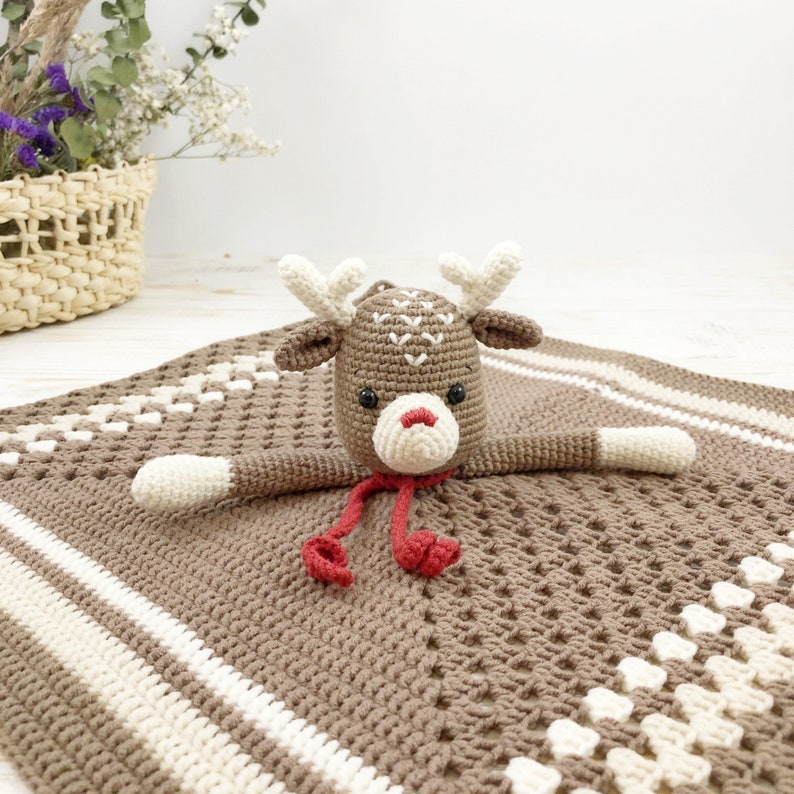 Deer Lovey Crochet Pattern Baby Security Blanket Crochet | Etsy