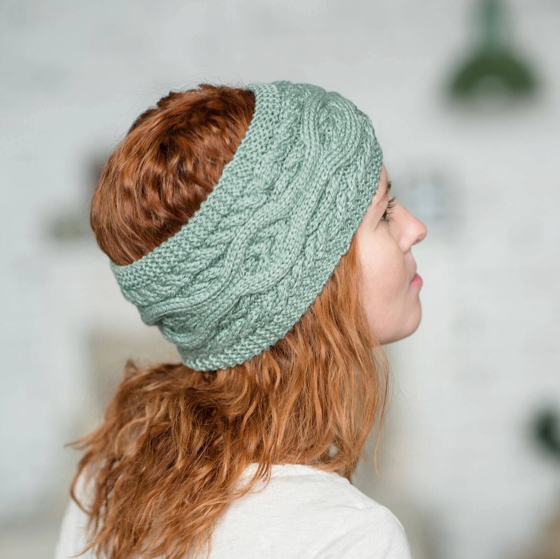 Headband Pattern Earwarmer Pattern Knit Ear Warmer Headwrap | Etsy