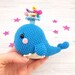Whale Crochet Pattern, Amigurumi Whale, Crochet Toy Pattern, Crochet ...