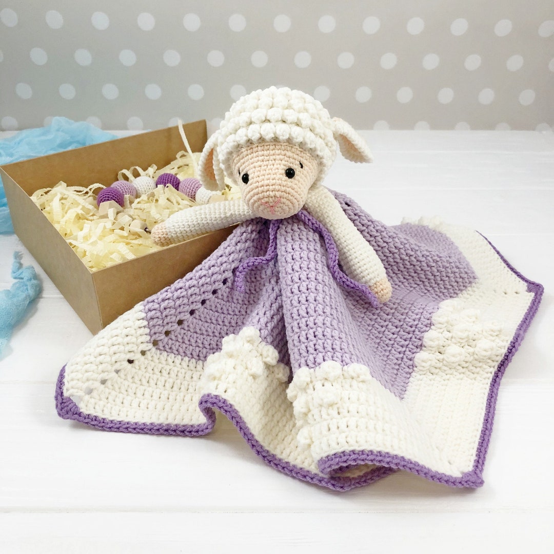 Sheep Lovey Pattern, Crochet Baby Lovey, Blanket Toy, Security Blanket ...