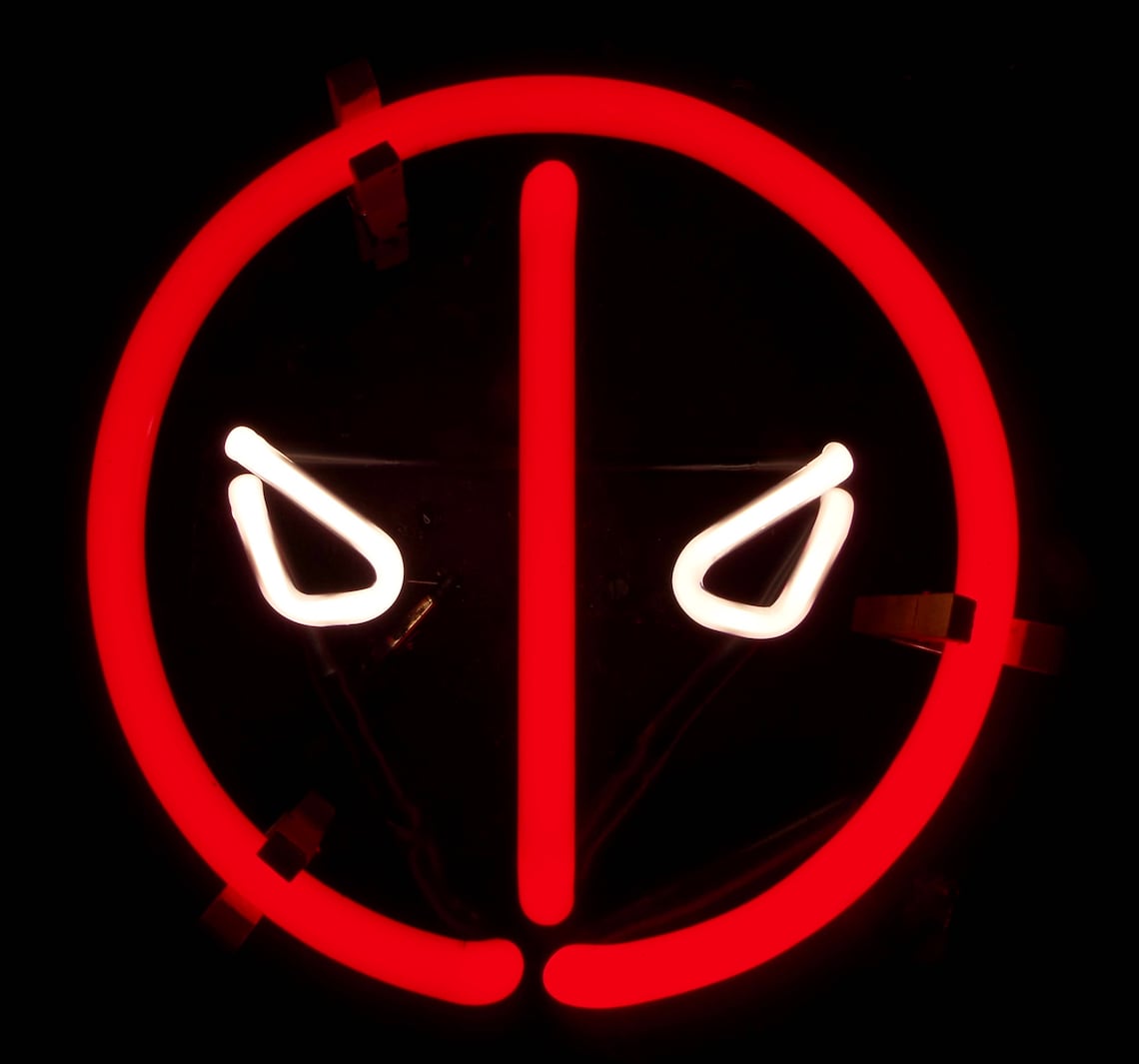 Custom Neon Sign Deadpool Logo - Etsy Israel