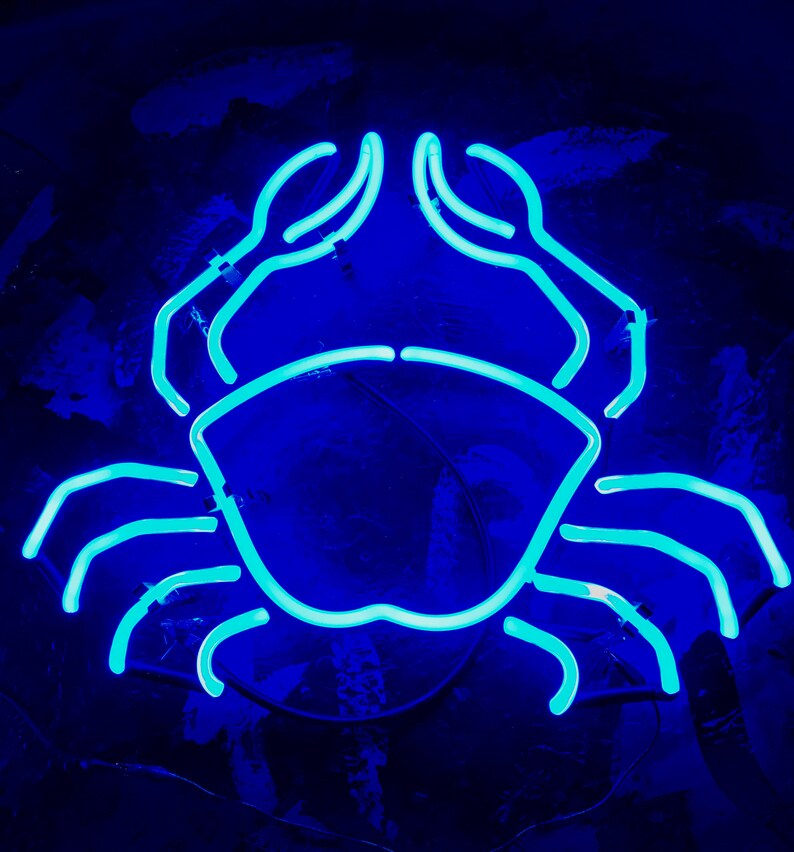Custom Neon Sign Crab - Etsy