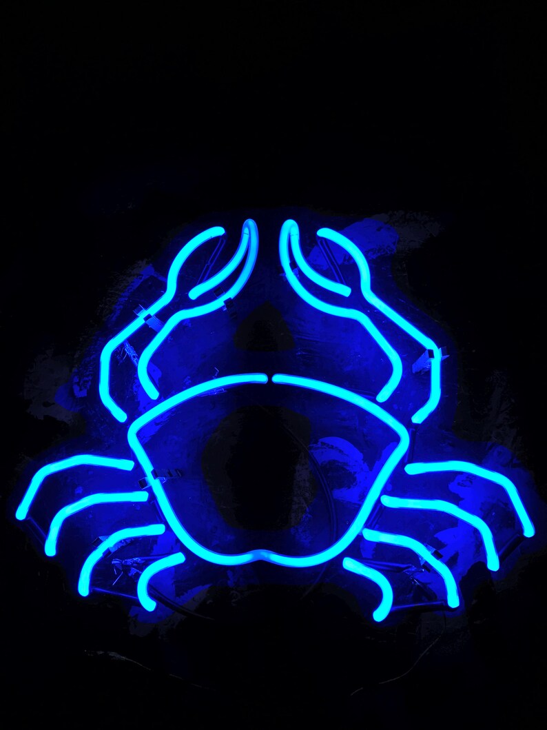 Custom Neon Sign Crab - Etsy