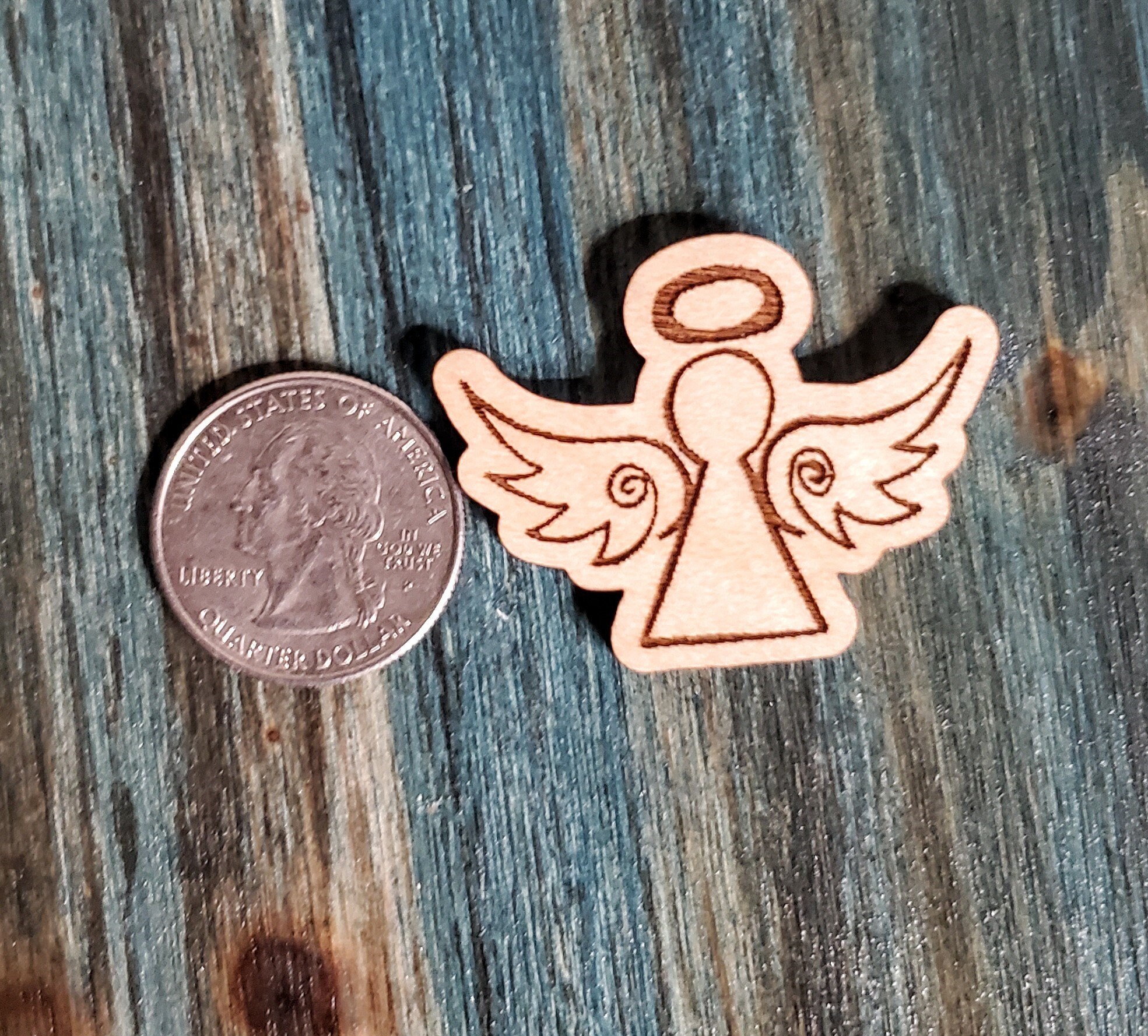 Guardian Angel | Pocket Tokens | Good Luck Charm | Pocket Hug | Wooden ...