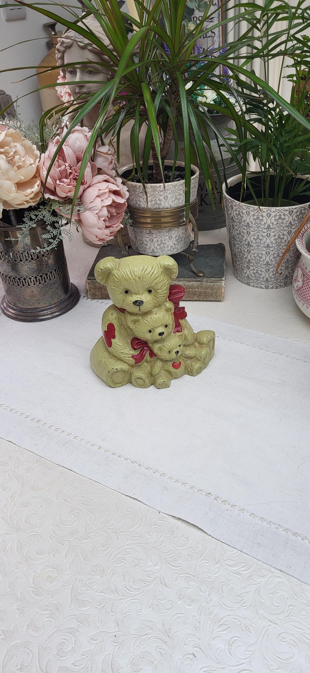 Cast Iron Antique Teddy Bear Doorstop | Vintage Door Stop | Victorian ...