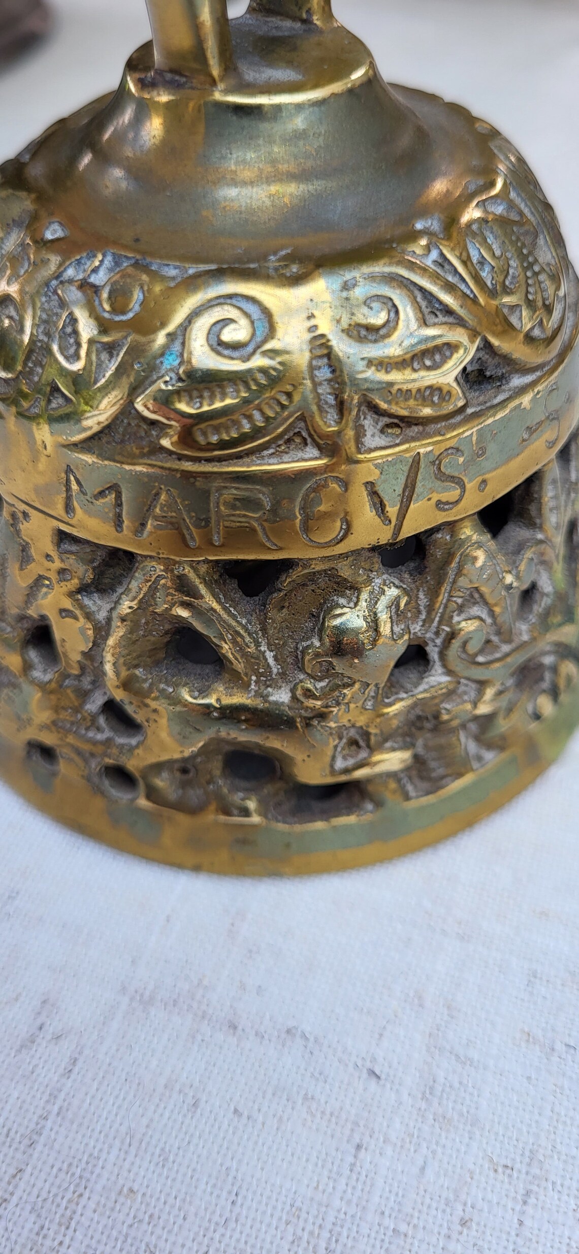 Vintage Bell | Vintage Brass Bell | Hand Bell | Vintage Sanctus Bell ...