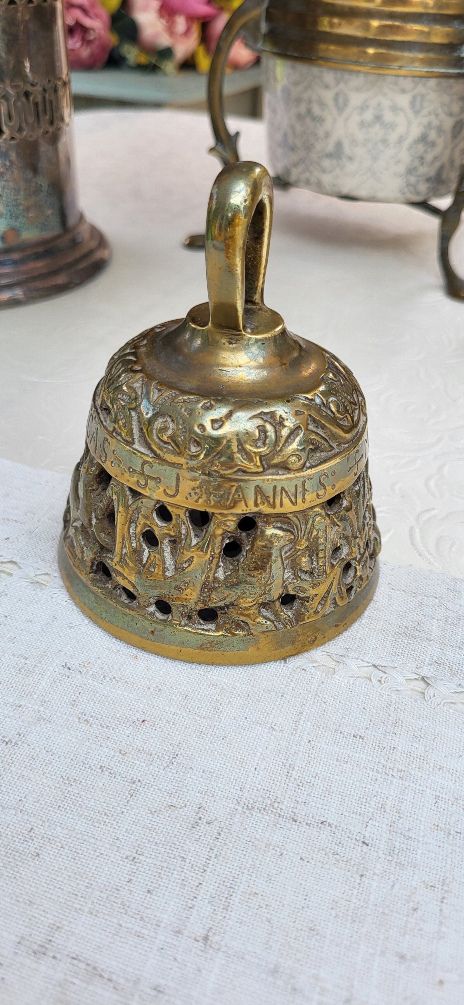 Vintage Bell | Vintage Brass Bell | Hand Bell | Vintage Sanctus Bell ...